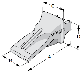 Коронки, зубья, ножи : Коронки, адаптеры, зубья для экскаваторов и ...